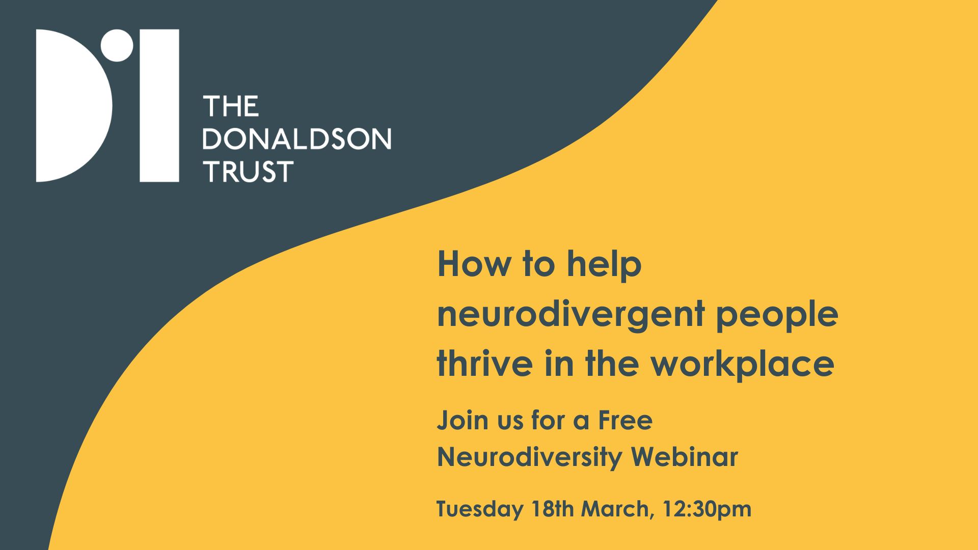 Free Neurodiversity Webinar - The Donaldson Trust